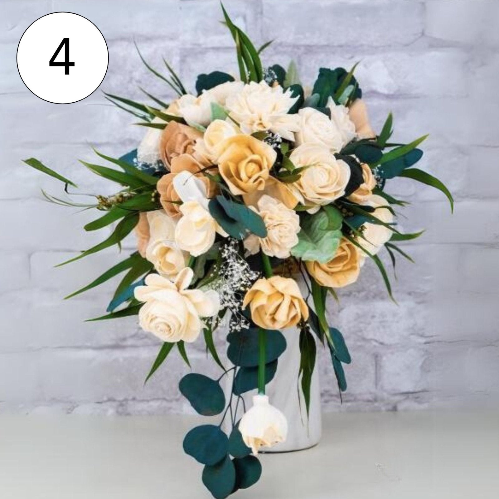 Custom Cascade Bouquet – Sola Wood Flowers