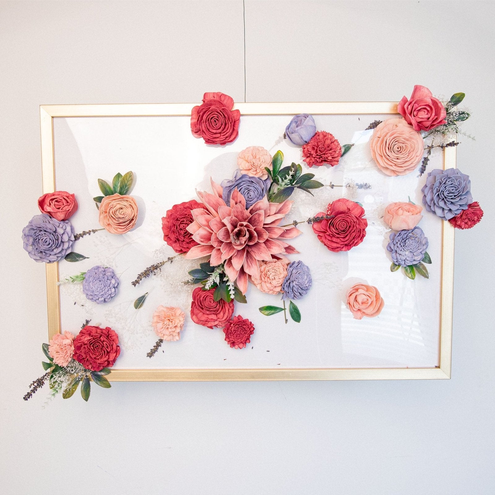 DIY Frame Flower Art – Sola Wood Flowers