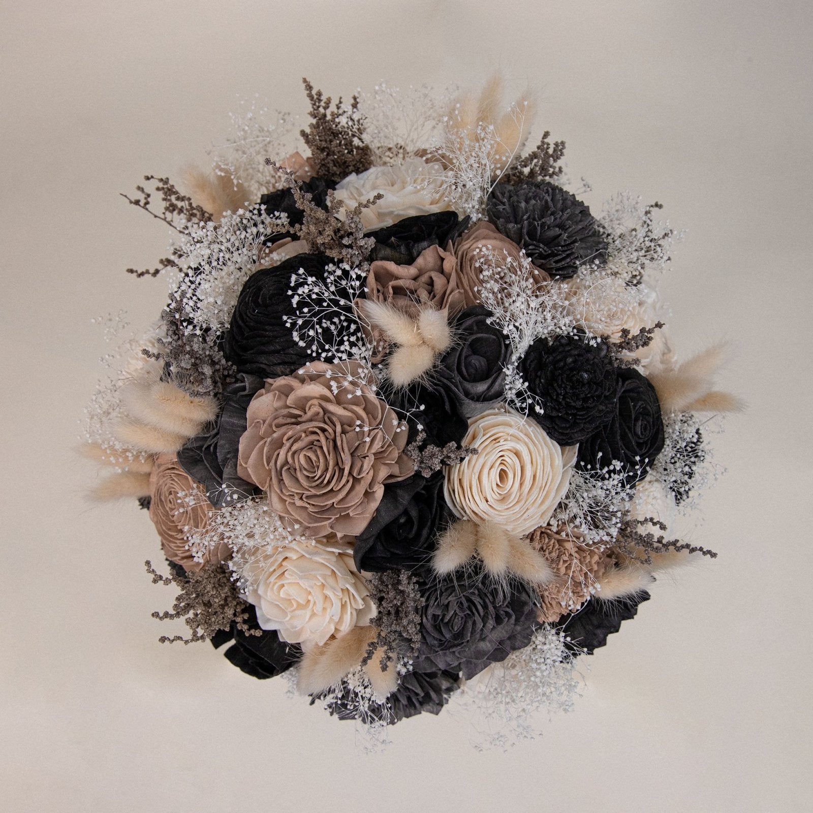 Retro Modern Bridal Bouquet – Sola Wood Flowers