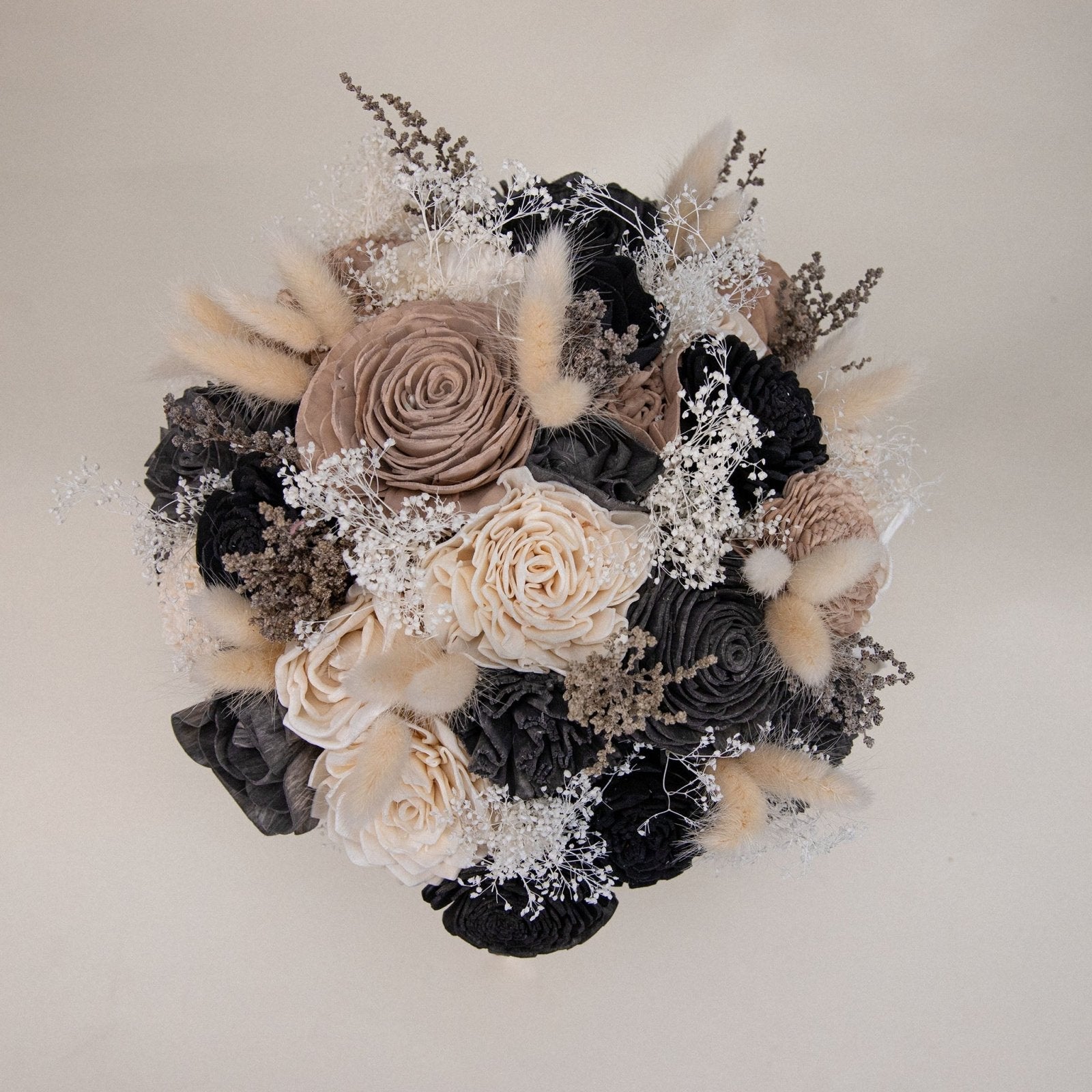 Retro Modern Bridesmaid Bouquet – Sola Wood Flowers