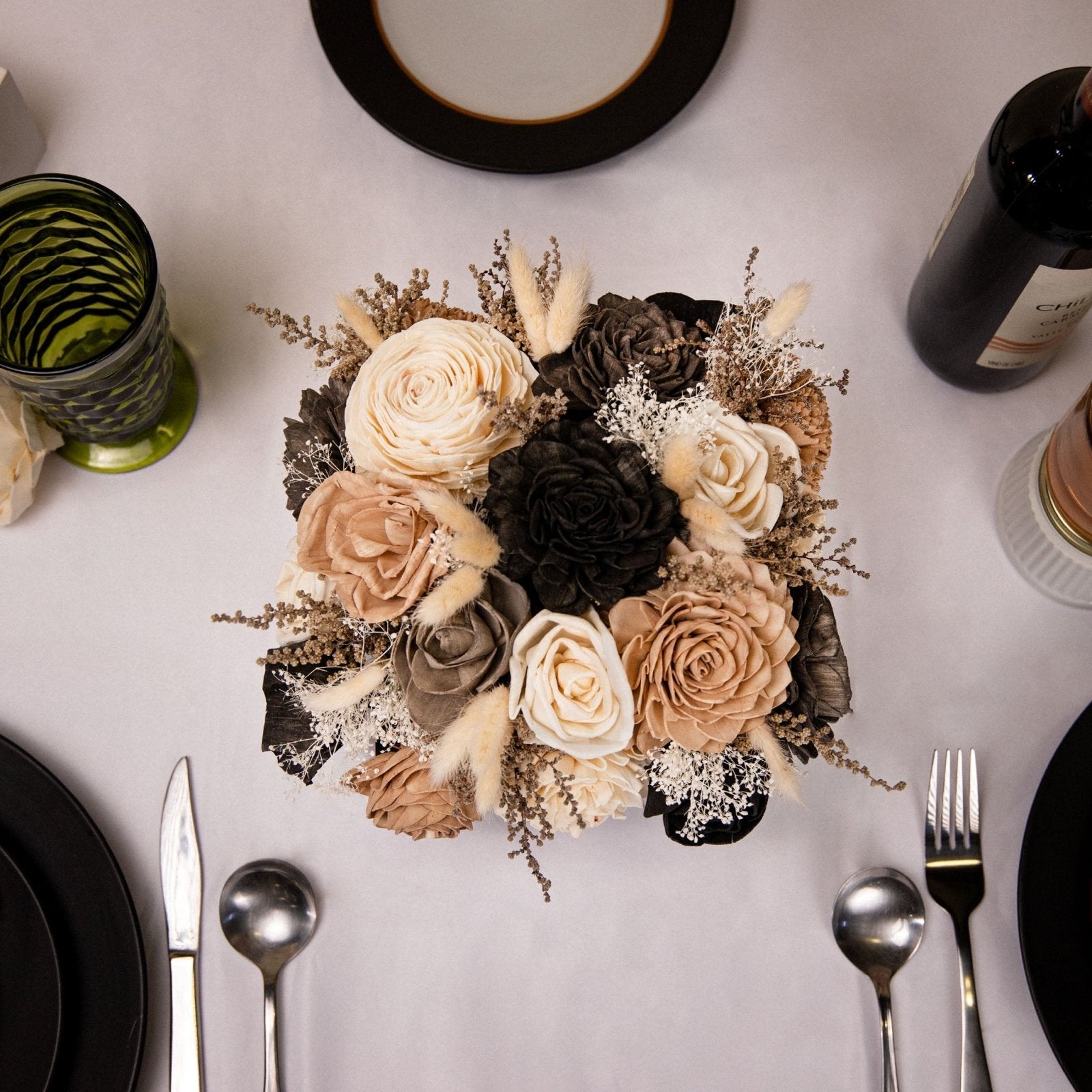 Retro Modern Wedding Centerpiece – Sola Wood Flowers